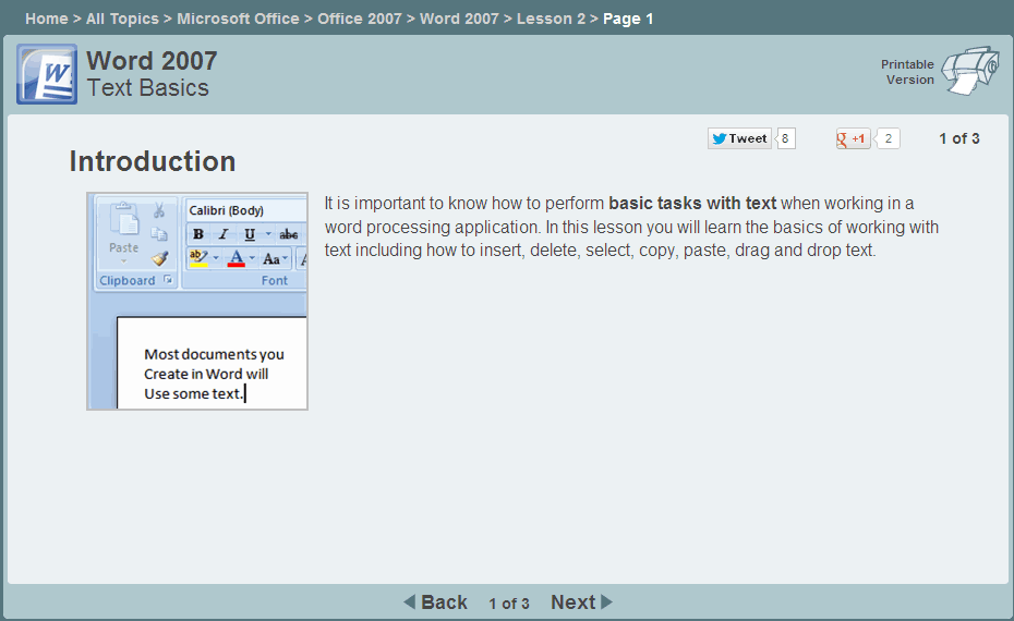 Word Processing 2 - Technology Curriculum