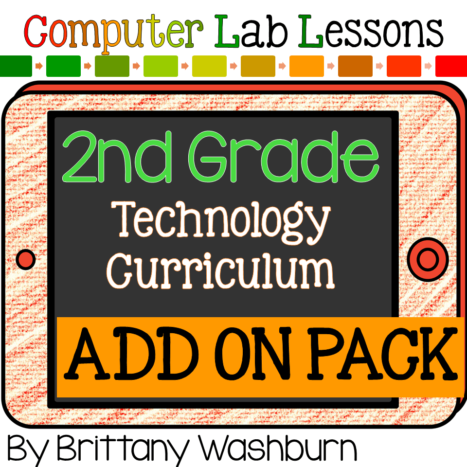 2nd Grade Technology Curriculum Add on Pack