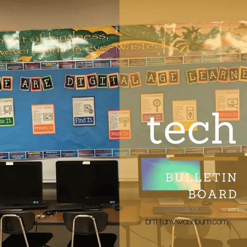 Technology Standards Display or Bulletin Board - Technology Curriculum