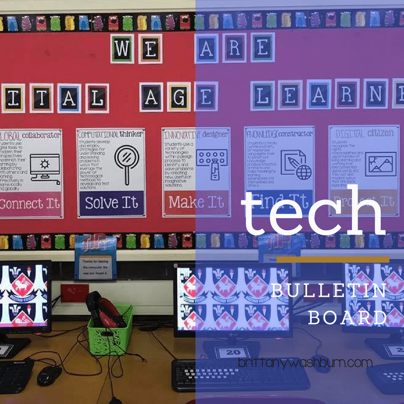 Technology Standards Display or Bulletin Board - Technology Curriculum