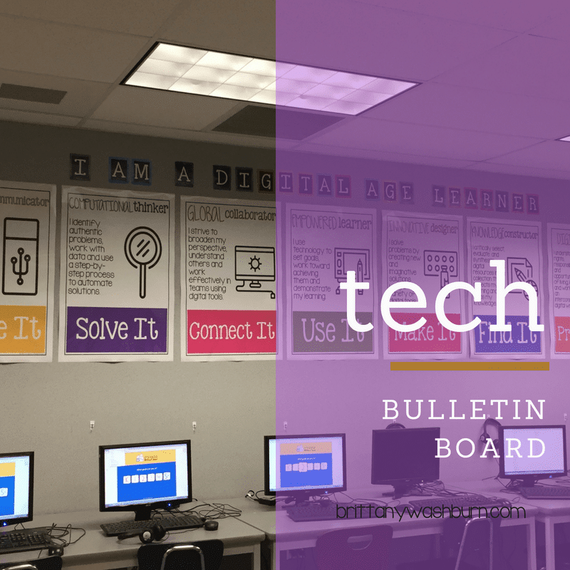 Technology Standards Display or Bulletin Board - Technology Curriculum