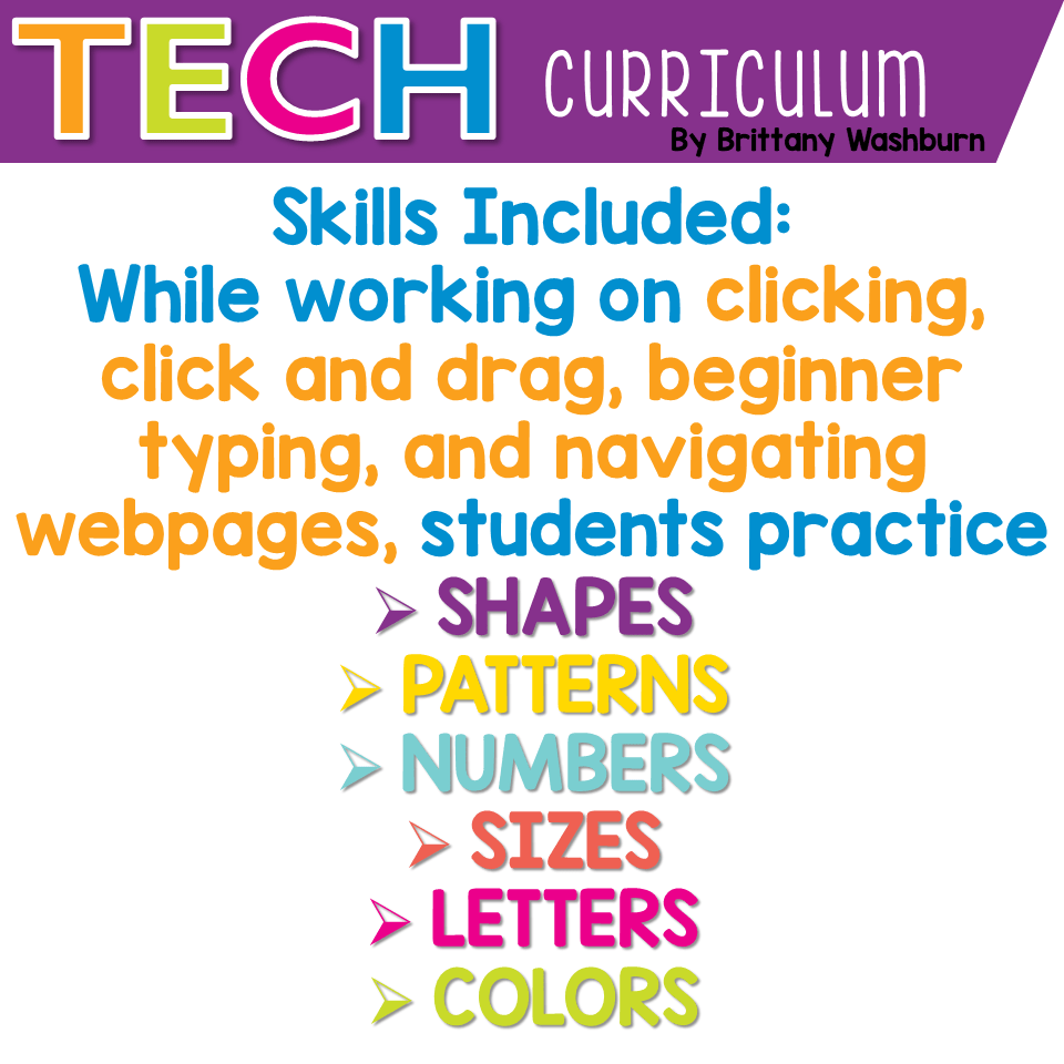 PreK Digital Technology Skills Curriculum Yearly Subscription ...