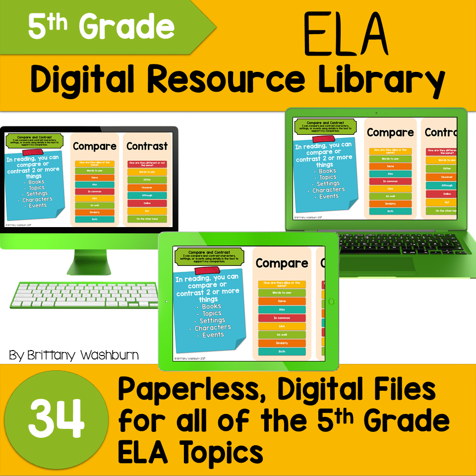 5th Grade ELA Standards Digital Resource Library BUNDLE Technology 5th-grade-ela-standards-digital-resource-library-bundle-technology