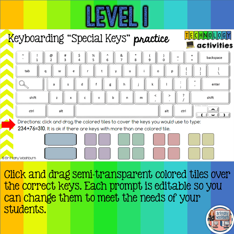 Keyboarding Special Keys Practice in Google Slides {Bonus Included ...