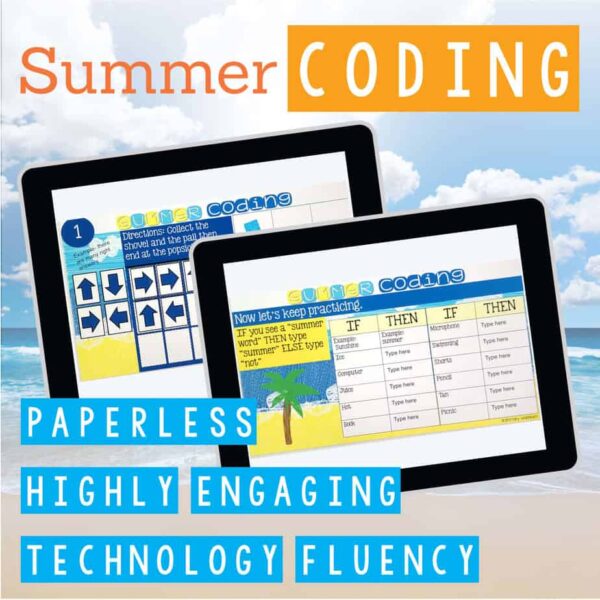 Summer Coding Digital Interactive Activities Technology Curriculum
