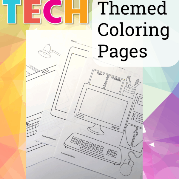 Technology Themed Coloring Pages - Technology Curriculum